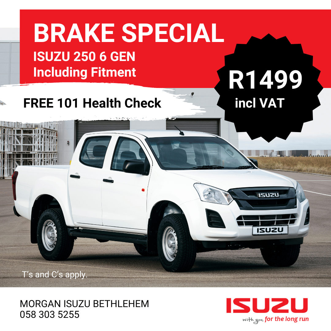 Exclusive Isuzu Service Specials from Morgan Isuzu