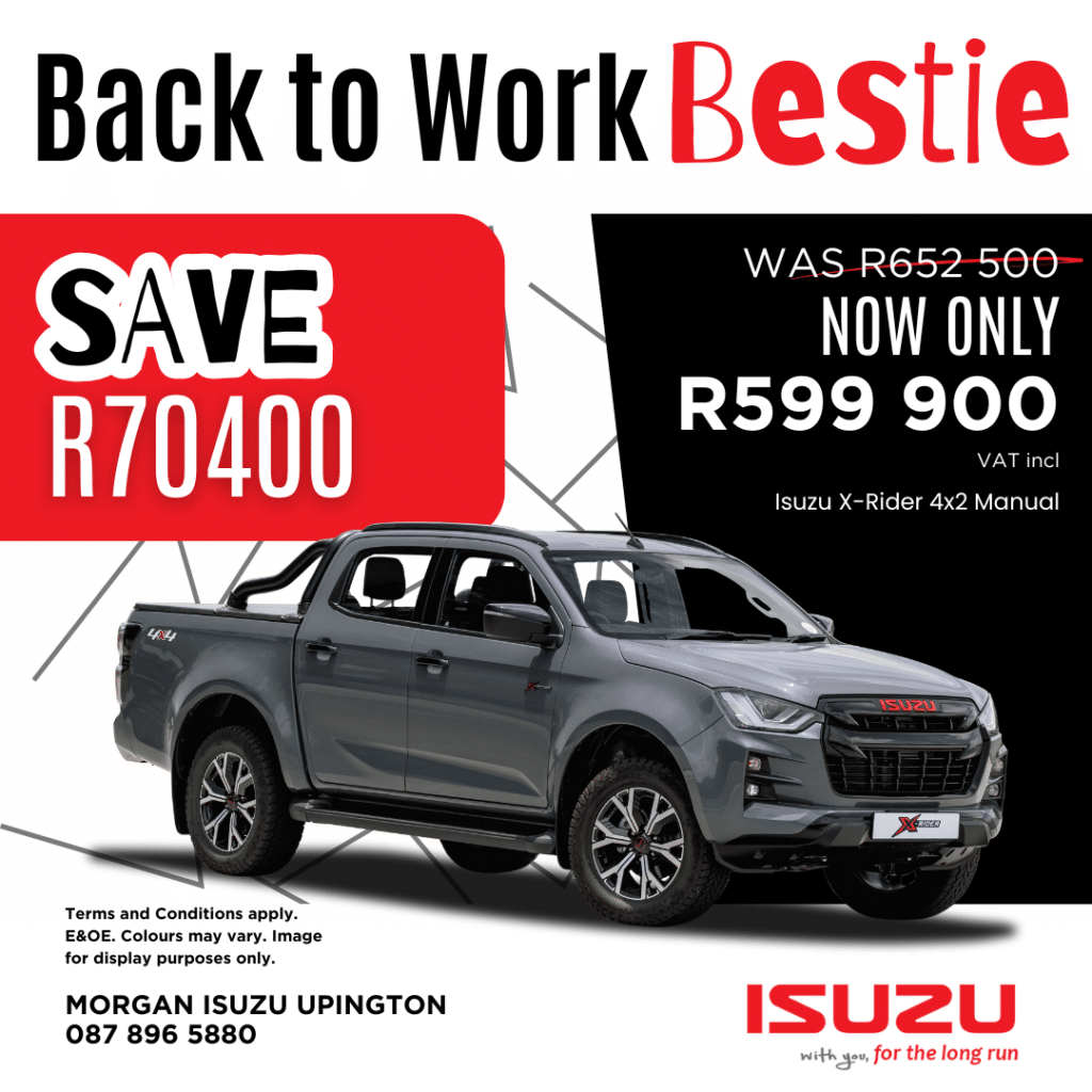 Morgan Isuzu Upington • Premier Isuzu Dealership in Upington, South Africa